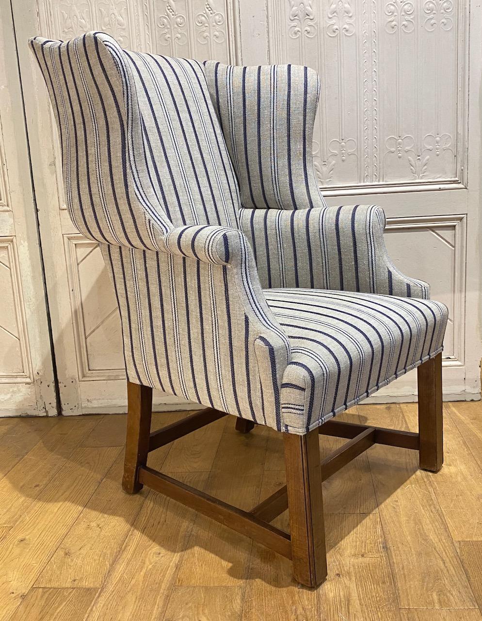 George III Style Wing Chair - Seating, Sofas & Chairs