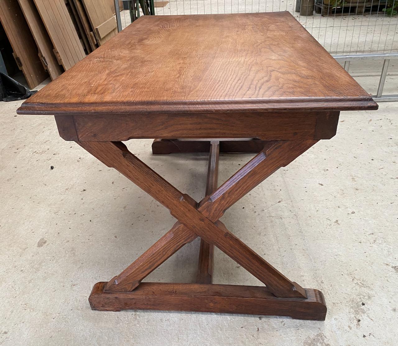Gothic Revival Oak Table - Tables